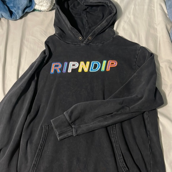 Ripndip | Sweaters | Ripndip Embroidered Glow Logo Hoodie | Poshmark
